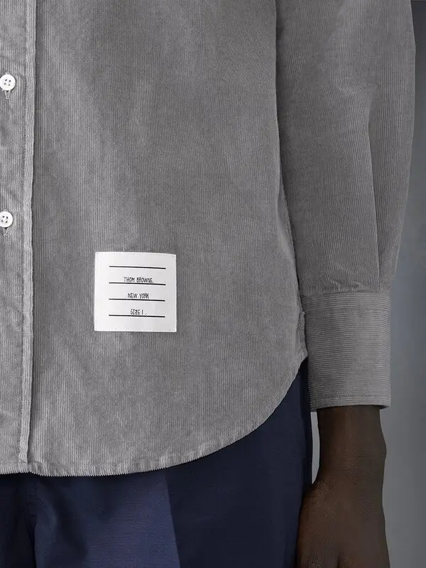 Thom Browne Logo-patch Corduroy Shirt