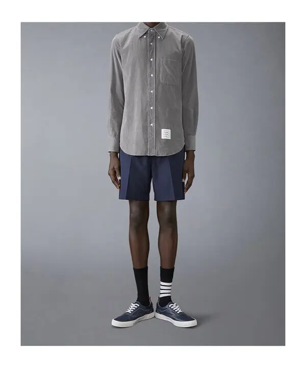Thom Browne Logo-patch Corduroy Shirt