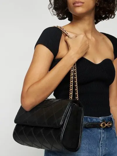 Tory Burch Fleming Foldover Convertible Shoulder Bag