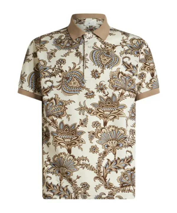 Etro Paisley Printed Polo Shirt
