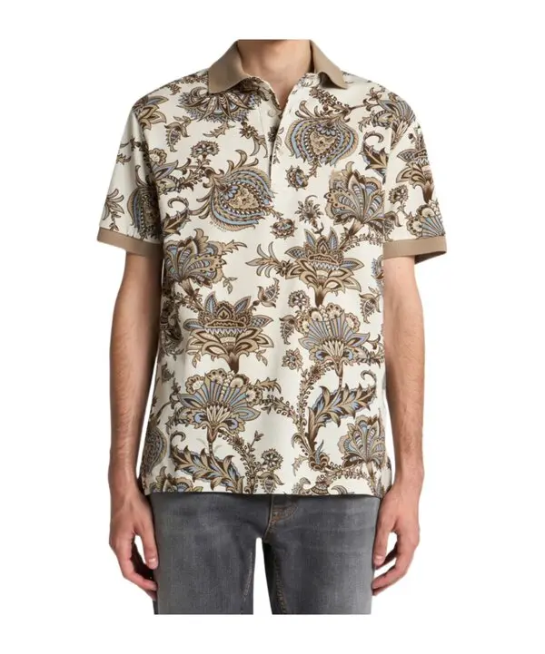 Etro Paisley Printed Polo Shirt