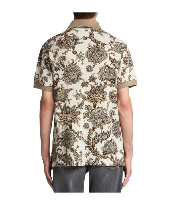 Etro Paisley Printed Polo Shirt