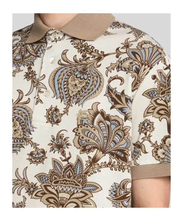 Etro Paisley Printed Polo Shirt