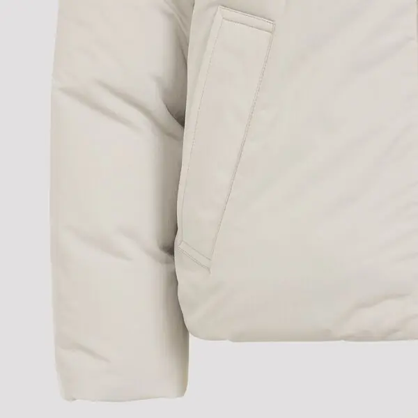 Bottega Veneta Zip-up Down Jacket With Lapel Collar