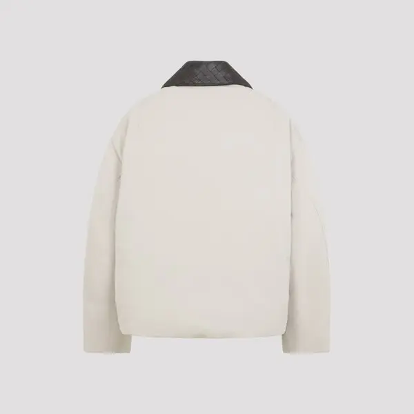 Bottega Veneta Zip-up Down Jacket With Lapel Collar