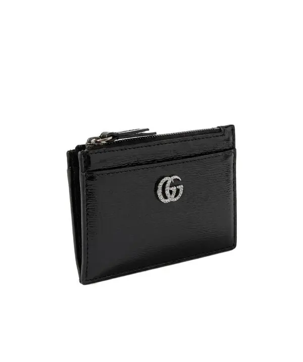 Gucci Gg Marmont Zip Key Pouch - Black