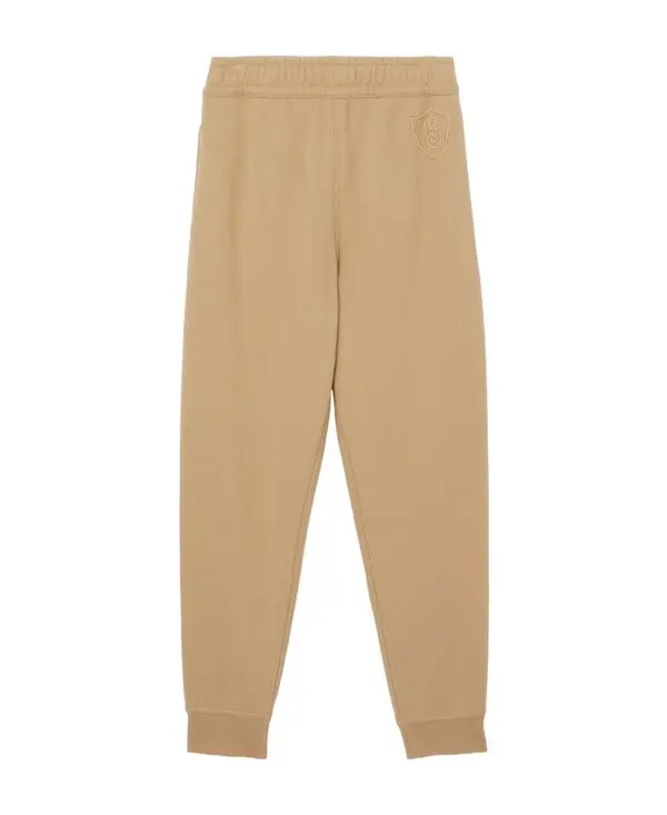 Burberry Logo Patch Cotton Track Pants - Brown