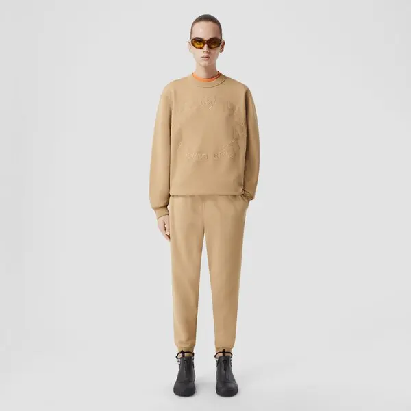 Burberry Logo Patch Cotton Track Pants