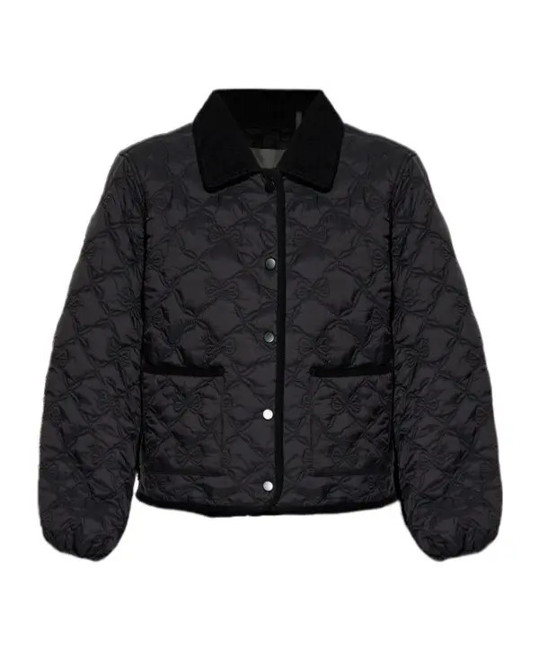 LoveShackFancy Quinlette Quilted Jacket - Black