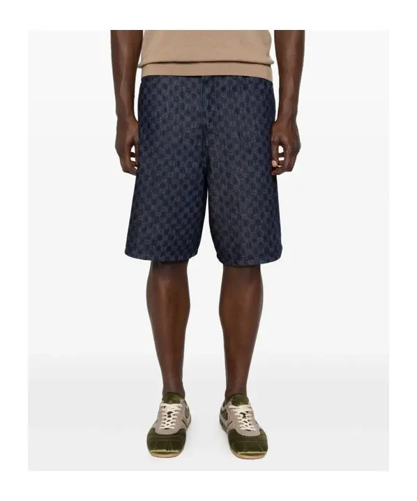 Dries Van Noten Denim Shorts With Belt Loops
