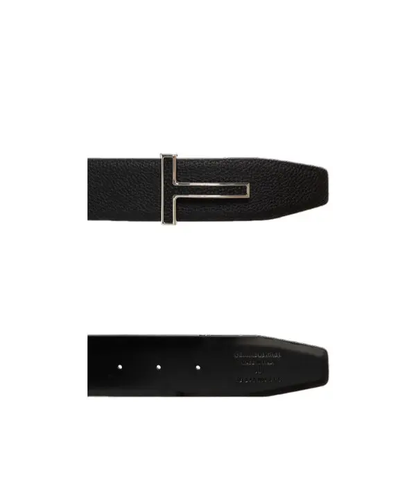 TOM FORD T-buckle Belt - Black