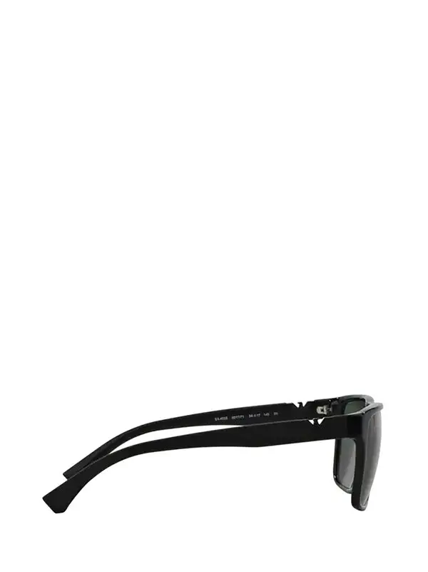 Emporio Armani Rectangle Frame Sunglasses - Black