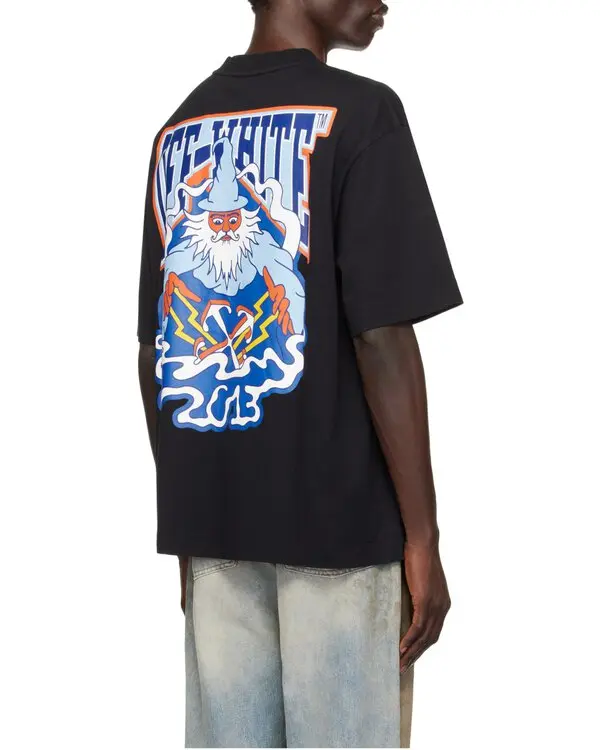 Off-White Wiz Skate Graphic Printed Crewneck T-shirt