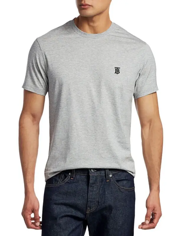 Burberry Monogram Motif Cotton T-shirt - Gray