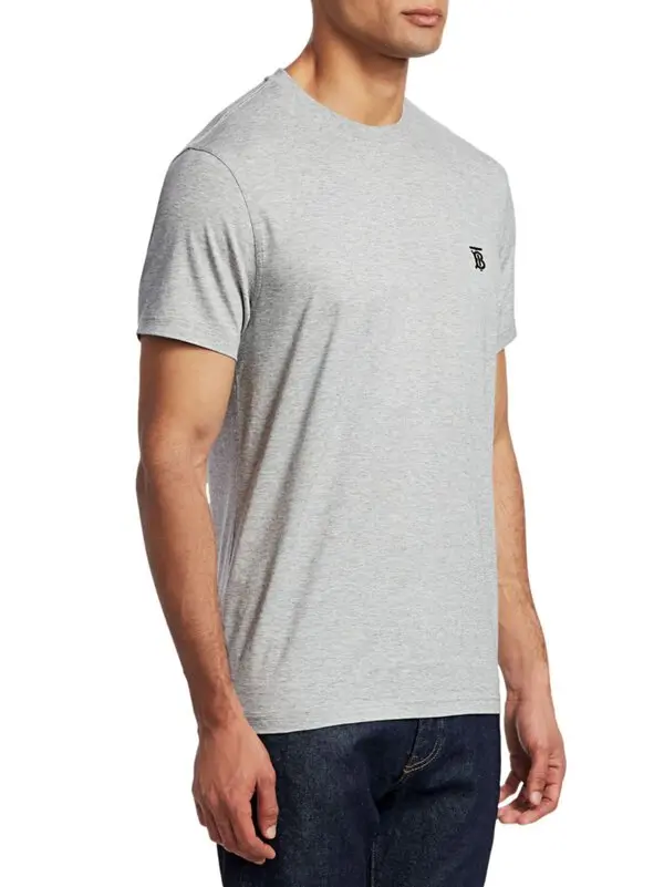 Burberry Monogram Motif Cotton T-shirt - Gray