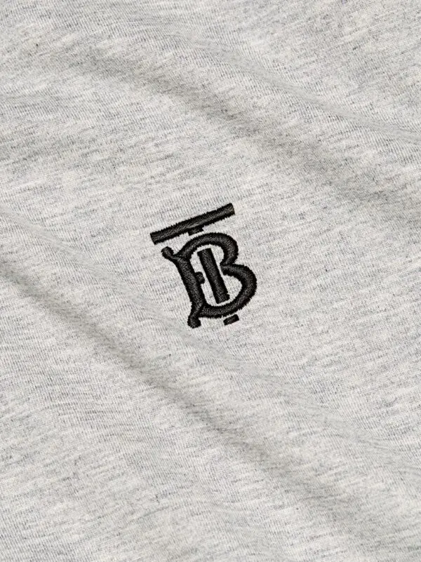 Burberry Monogram Motif Cotton T-shirt - Gray