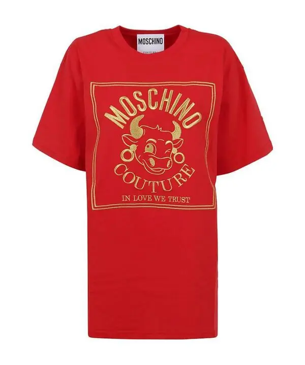 Moschino Printed T-shirt - Red
