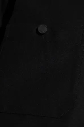Givenchy Couture Seam Overshirt In Flannel - Black