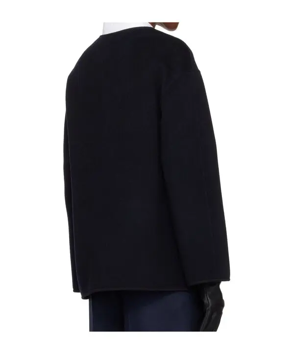RÓHE Long Sleeve Casual Jacket - Navy Blue