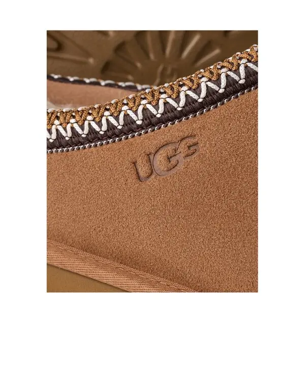 UGG Embroidered Trim Loafers - Maroon