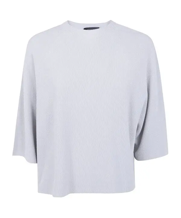 Fabiana Filippi Ribbed Knit Short Sleeve Jumper