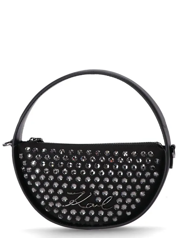 Karl Lagerfeld Studded Shoulder Bag