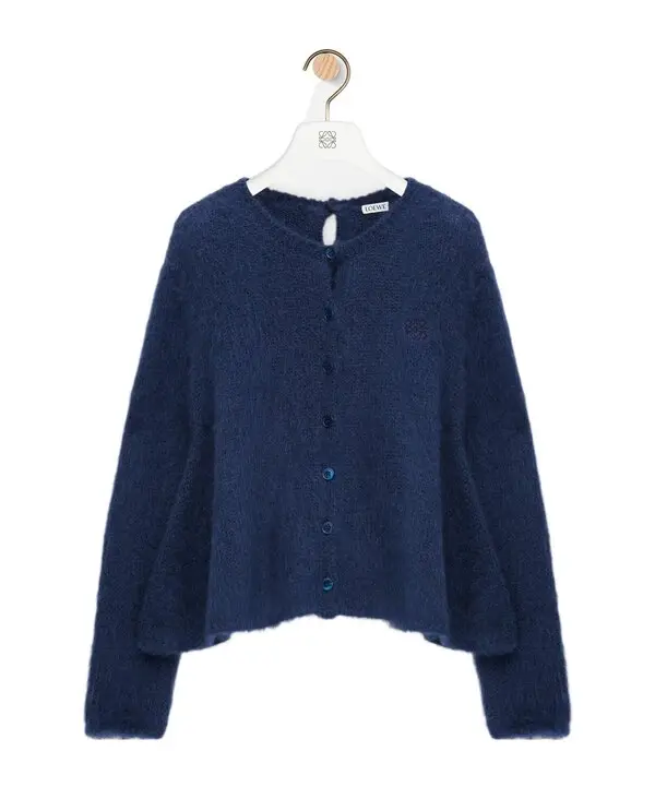 Loewe Buttoned Cardigan - Navy Blue