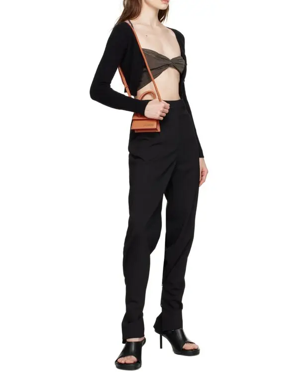 Jacquemus Asymmetrical Twisted Tube Top