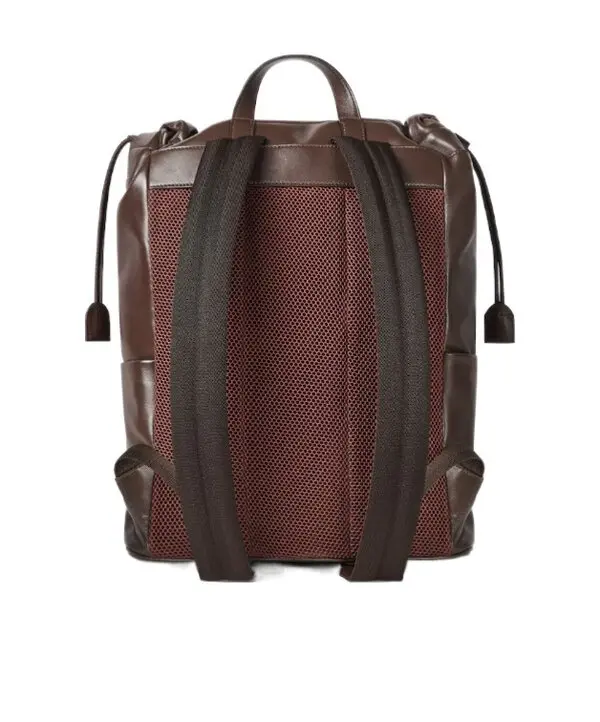 Fendi Flux Ff Buckle Backpack - Brown