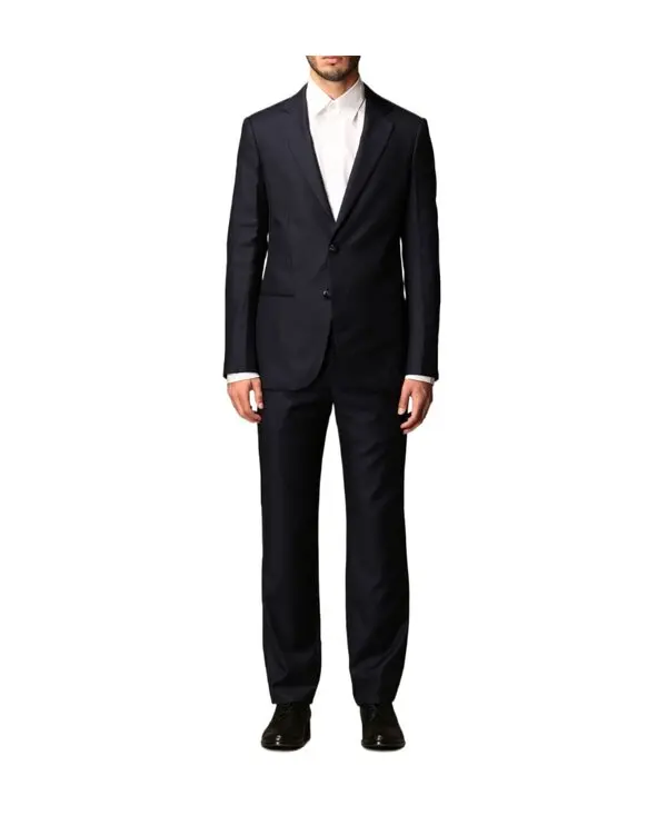Giorgio Armani Dark Blue Suit Set - Black