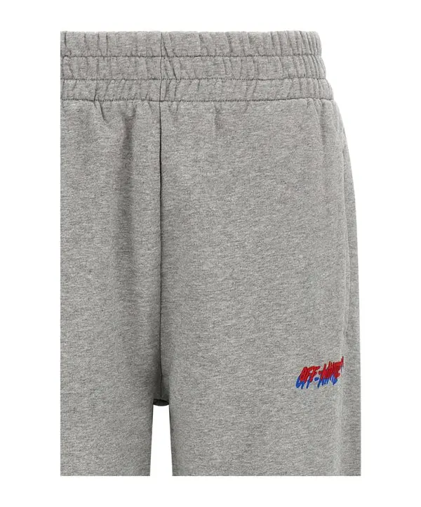 Off-White Logo Embroidered Cotton Joggers