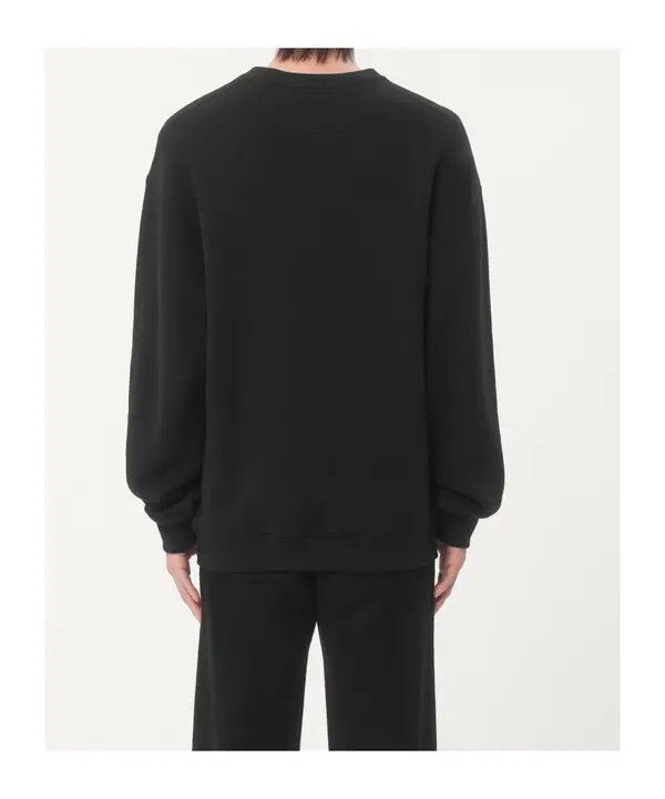 Valentino Garavani Crewneck Sweatshirt With Logo Embroidery - Black