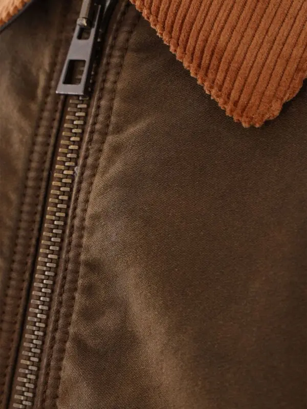 Loewe Zip-up Corduroy Collar Jacket