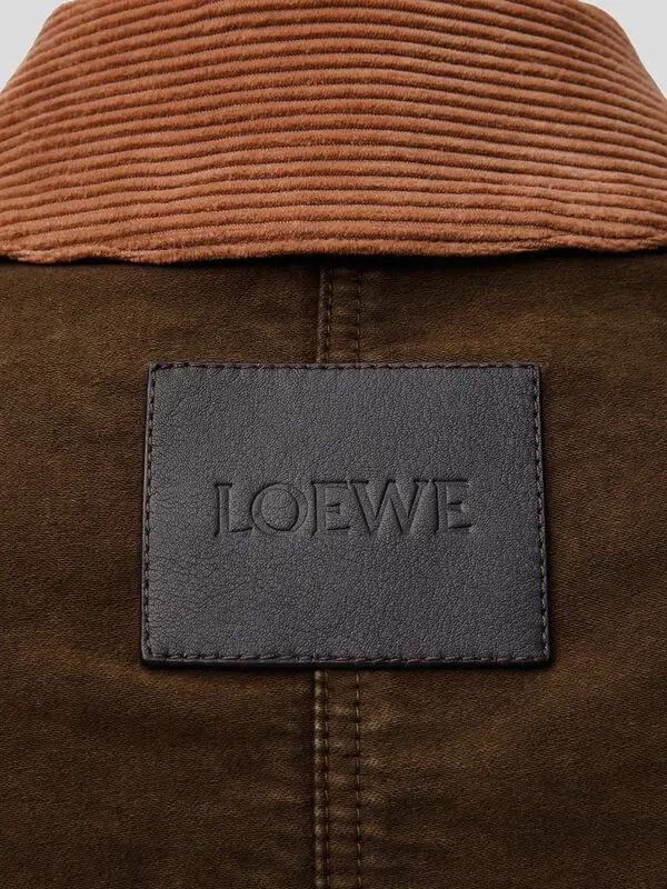Loewe Zip-up Corduroy Collar Jacket