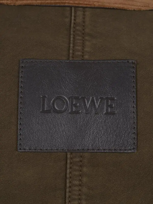 Loewe Zip-up Corduroy Collar Jacket