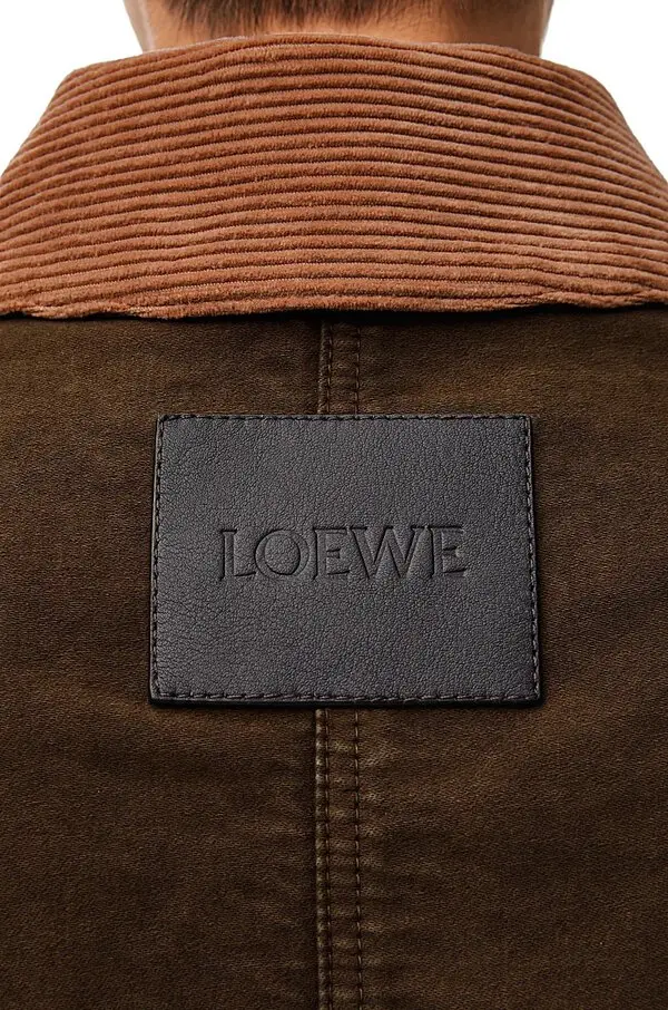 Loewe Zip-up Corduroy Collar Jacket