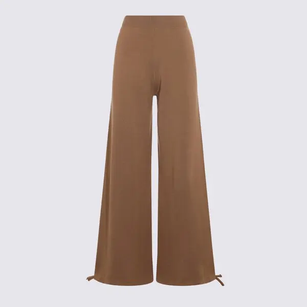 Max Mara Nigeria Wide-leg Knitted Pants - Brown