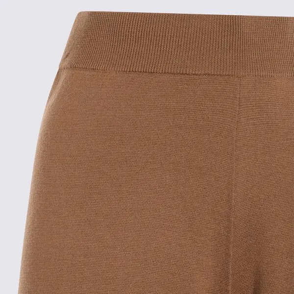 Max Mara Nigeria Wide-leg Knitted Pants - Brown