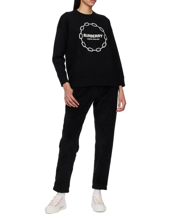 Burberry Logo Print Crewneck Sweatshirt