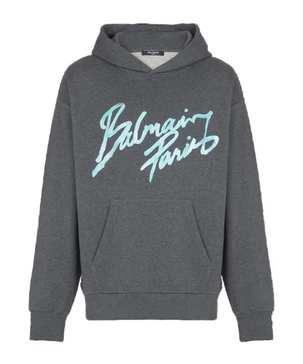 Balmain Printed Logo Hoodie