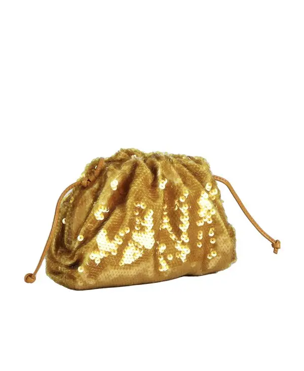 Bottega Veneta Sequin Embellished Ruched Crossbody Bag