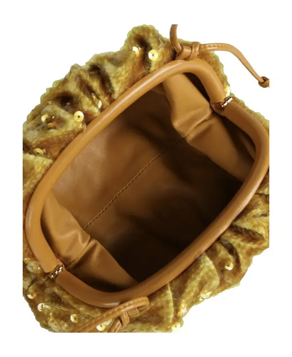 Bottega Veneta Sequin Embellished Ruched Crossbody Bag
