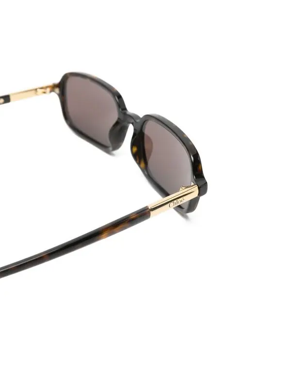 Chloé Eyewear Rectangle Sunglasses - Nude