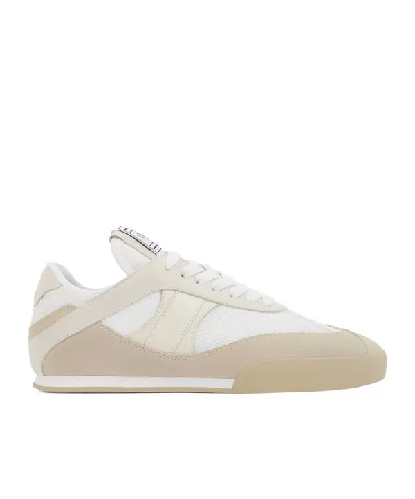 Chloé Kick Lace-up Sneakers With Embossed Logo - Nude
