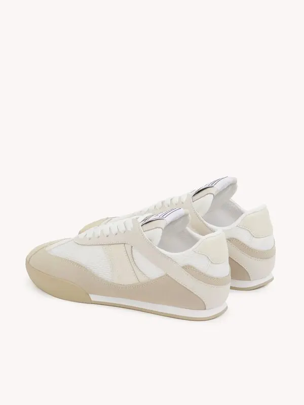 Chloé Kick Lace-up Sneakers With Embossed Logo - Nude