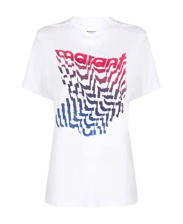 Isabel Marant Étoile Logo Printed Crewneck T-shirt