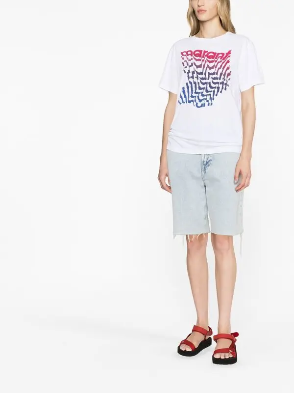 Isabel Marant Étoile Logo Printed Crewneck T-shirt