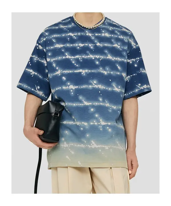 JIL SANDER Gradient Effect Crewneck T-shirt
