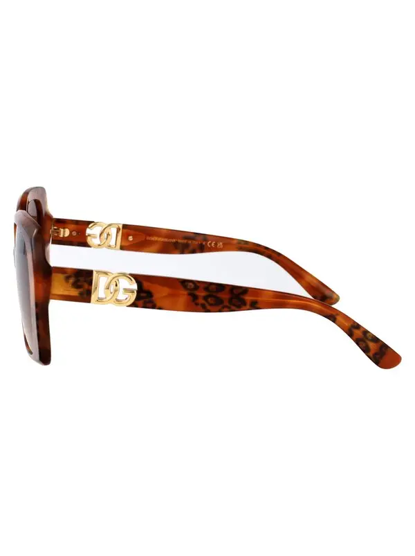 Dolce & Gabbana Square Frame Sunglasses With Tinted Lenses - Brown