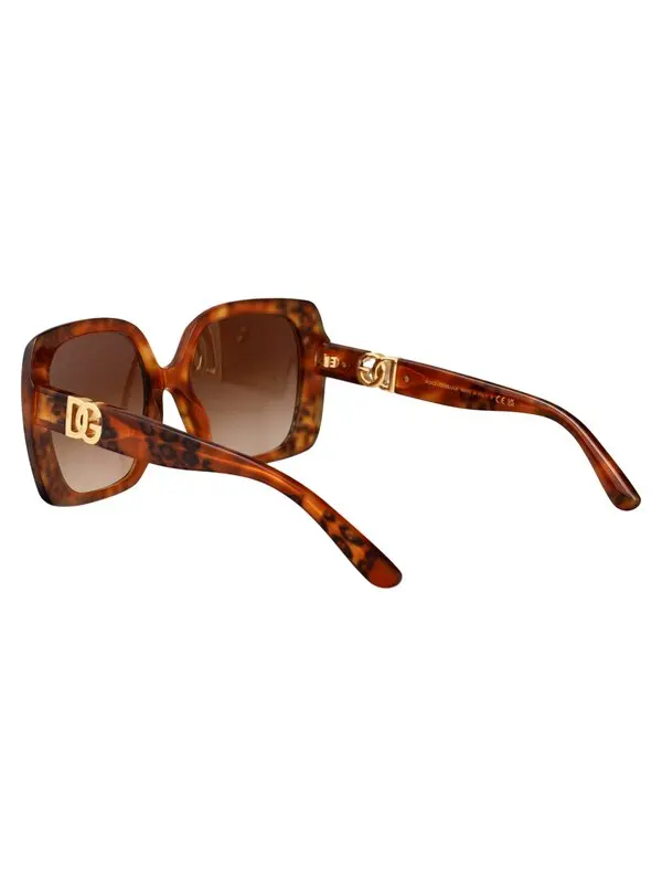 Dolce & Gabbana Square Frame Sunglasses With Tinted Lenses - Brown